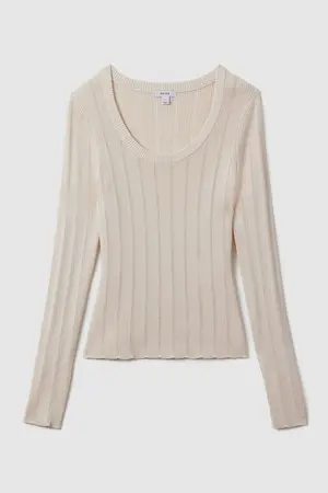 REISS Sierra Knitted Top