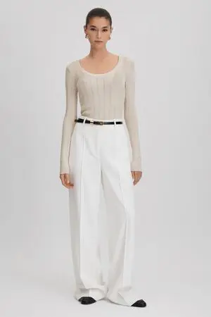 REISS Sierra Knitted Top
