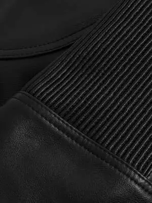 REISS X Mclaren F1 Team Piston Embossed Leather Jacket