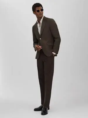 OSCAR JACOBSON Slim-fit Cotton Delon Trousers