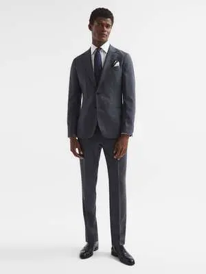 REISS Leadenhall Single Breasted Dogtooth Slim Fit Blazer