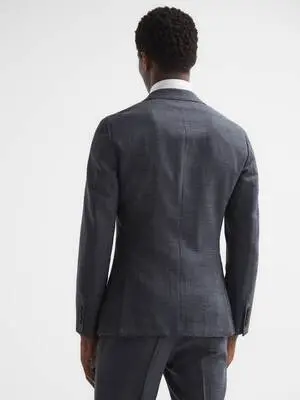 REISS Leadenhall Single Breasted Dogtooth Slim Fit Blazer