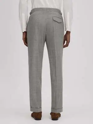 REISS Valentine Slim Fit Wool Blend Trousers