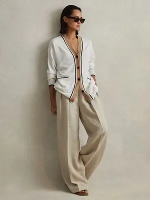 REISS Carly Wool Blend Cardigan