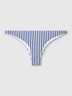 FELLA Smithfella Low-rise Bikini Bottoms - Blue Stripe