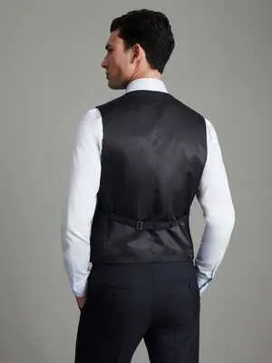 REISS Horseshoe Slim Fit Wool Waistcoat