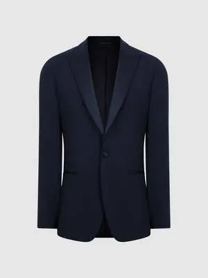 REISS Poker Modern Fit Performance Dinner Jacket - Navy