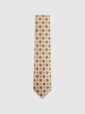 REISS Printed Standard Neck Tie