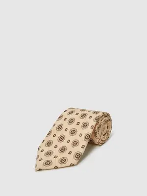 REISS Printed Standard Neck Tie