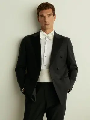 REISS Silk Grosgrain Cummerbund