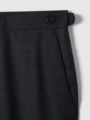 REISS Dunn Slim-fit Textured Wool Trousers