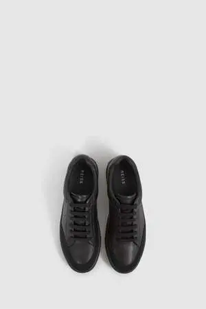 REISS Ashley Leather Low-top Trainers