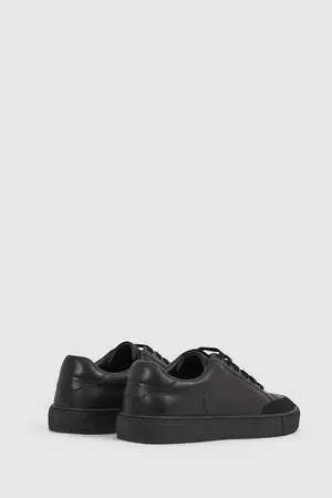 REISS Ashley Leather Low-top Trainers
