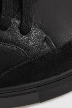 REISS Ashley Leather Low-top Trainers