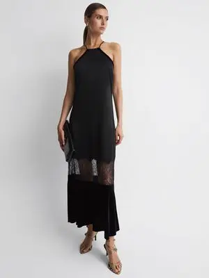 REISS Janelle Fitted Midi Dress