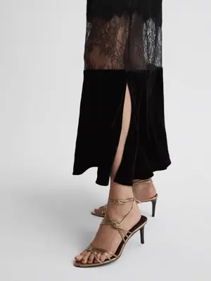 REISS Janelle Fitted Midi Dress