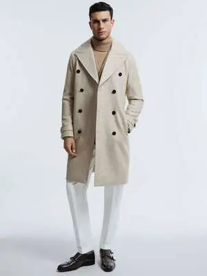 ATELIER Hardwick Italian Wool Blend Double-breasted Coat