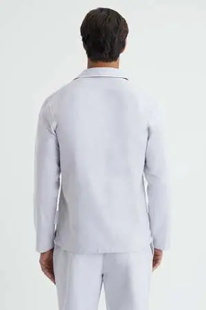REISS Keddingtonice Cotton Button-through Pyjama Shirt