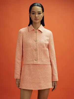 Reiss Textured Outerwear For Women
