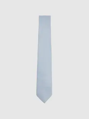 REISS Reiss Ceremony Textured Tie Light Blue