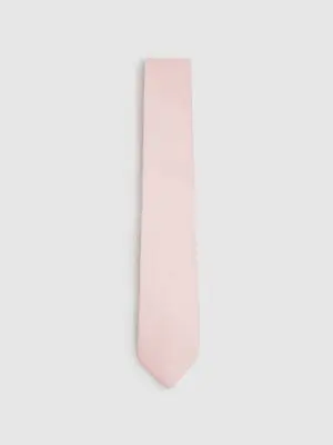 REISS Reiss Ceremony Textured Tie Light Pink