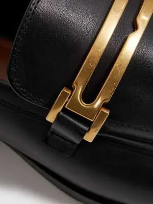 REISS Angela Leather Loafers