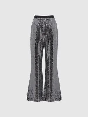REISS Valeria Sequin Trousers
