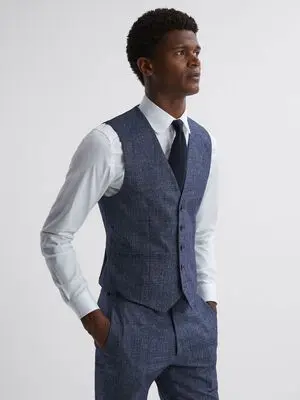 Checked Vests For Men