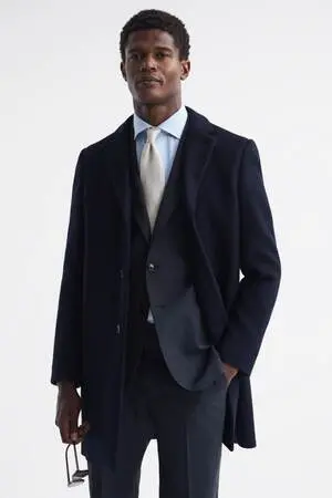 REISS Gable Wool-blend Epsom Overcoat