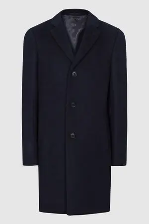 REISS Gable Wool-blend Epsom Overcoat