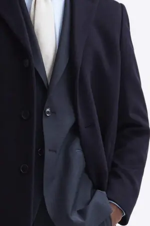 REISS Gable Wool-blend Epsom Overcoat