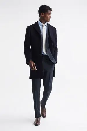 REISS Gable Wool-blend Epsom Overcoat