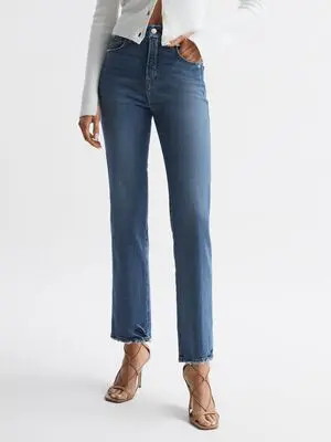 Good American Good Curve Straight Leg Jeans