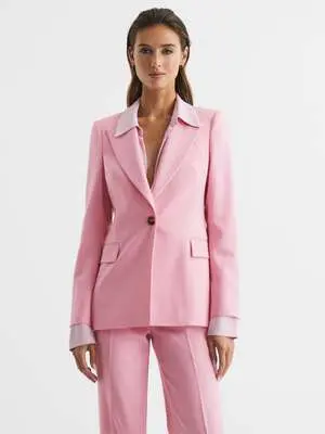 REISS Blair Single-breasted Wool-blend Blazer