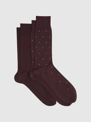 REISS 2 Graham Socks - Bordeaux
