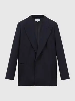 REISS Willow Wool-blend Pinstripe Blazer