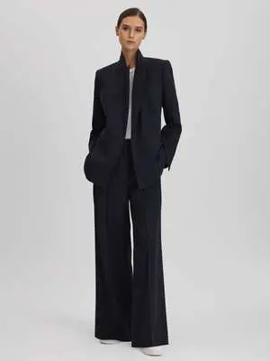 REISS Willow Wool-blend Pinstripe Blazer