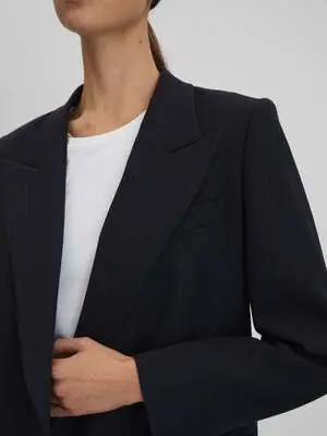 REISS Willow Wool-blend Pinstripe Blazer