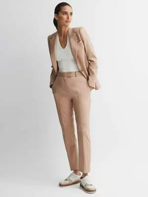 REISS Marlie Slim Fit Wool Blend Trousers