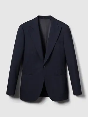REISS Bold Slim Fit Wool Single Breasted Blazer