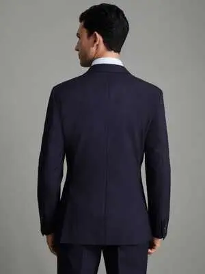 REISS Bold Slim Fit Wool Single Breasted Blazer