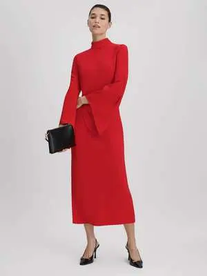 Red Long Sleeve Bodycon Dresses