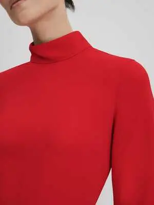 REISS Katya Flute Sleeve Bodycon Midi Dress