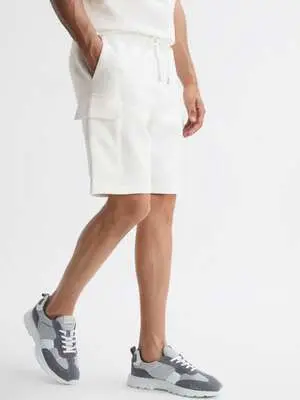 REISS Oliver Interlock Jersey Cargo Shorts