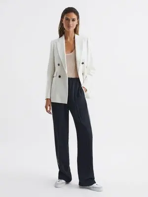 REISS Odell Wide Leg Trousers