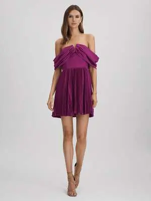 AMUR Off-the-shoulder Mini Dress