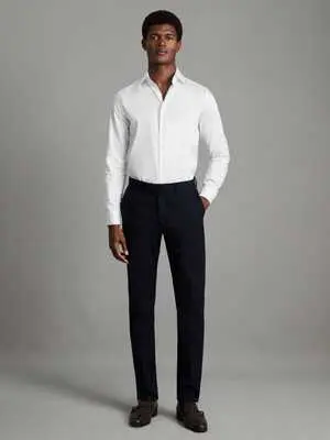 REISS Frontier Slim Fit Cotton Blend Shirt