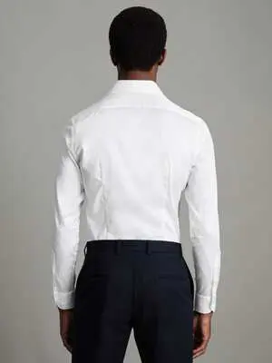 REISS Frontier Slim Fit Cotton Blend Shirt