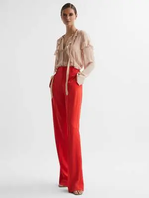REISS Winnie Ruffle Blouse