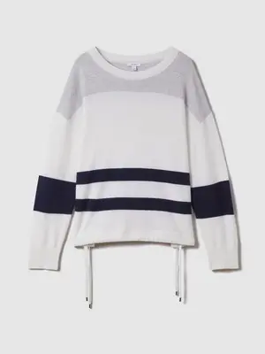 REISS Wool-blend Striped Crew Neck Jumper